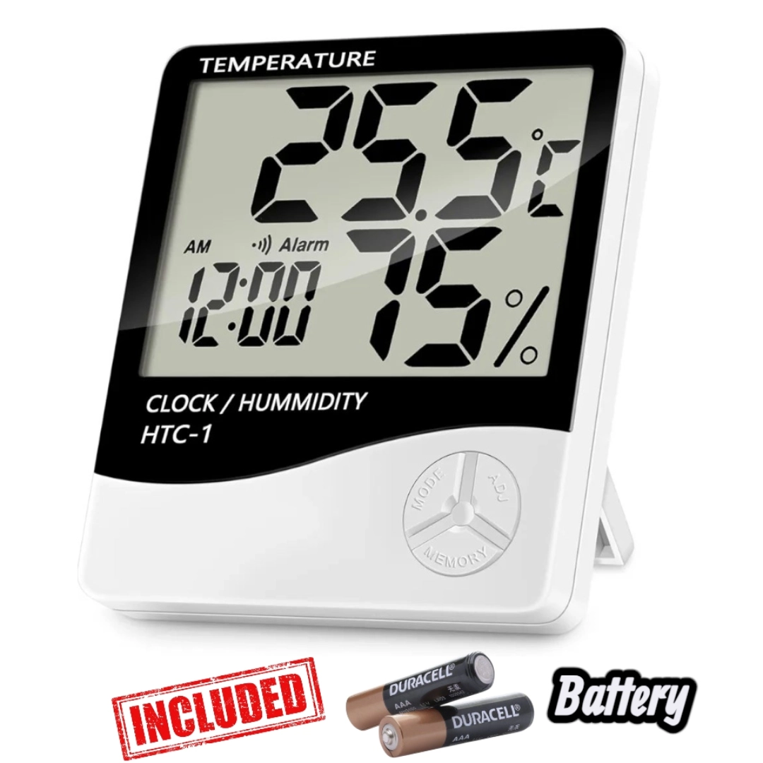 Indoor Digital Thermometer Hygrometer, Accurate Room Temperature Gauge ...