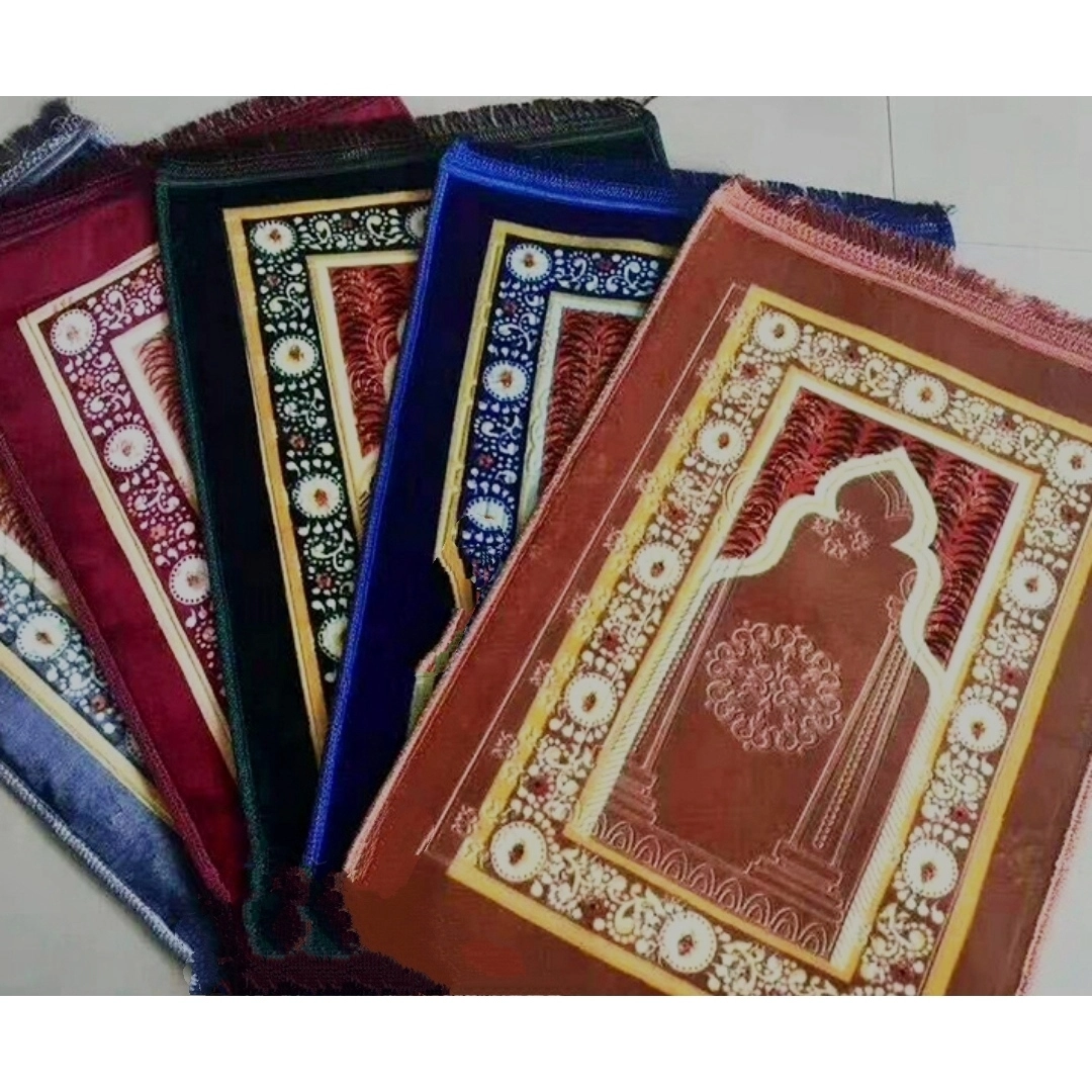 Extra Soft Velvet Prayer Mat Jaynamaz Chinese & Turkish Premium Foam ...