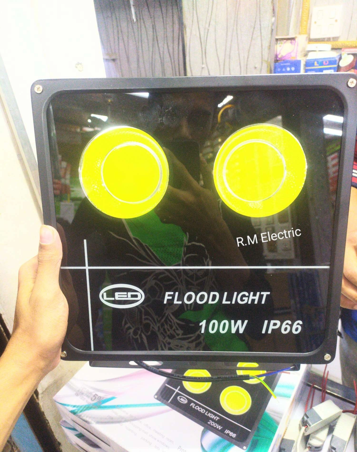 Flood Light Cup Round 100watt LED Halogen Light 100W Outdoor Light ...