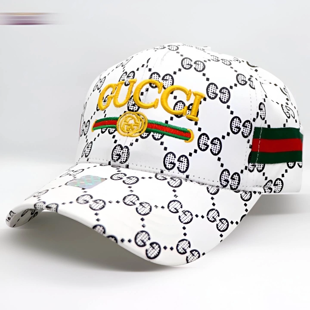 Stylish White Curved Visor Cap – Fine Cotton with Embroidered Logo