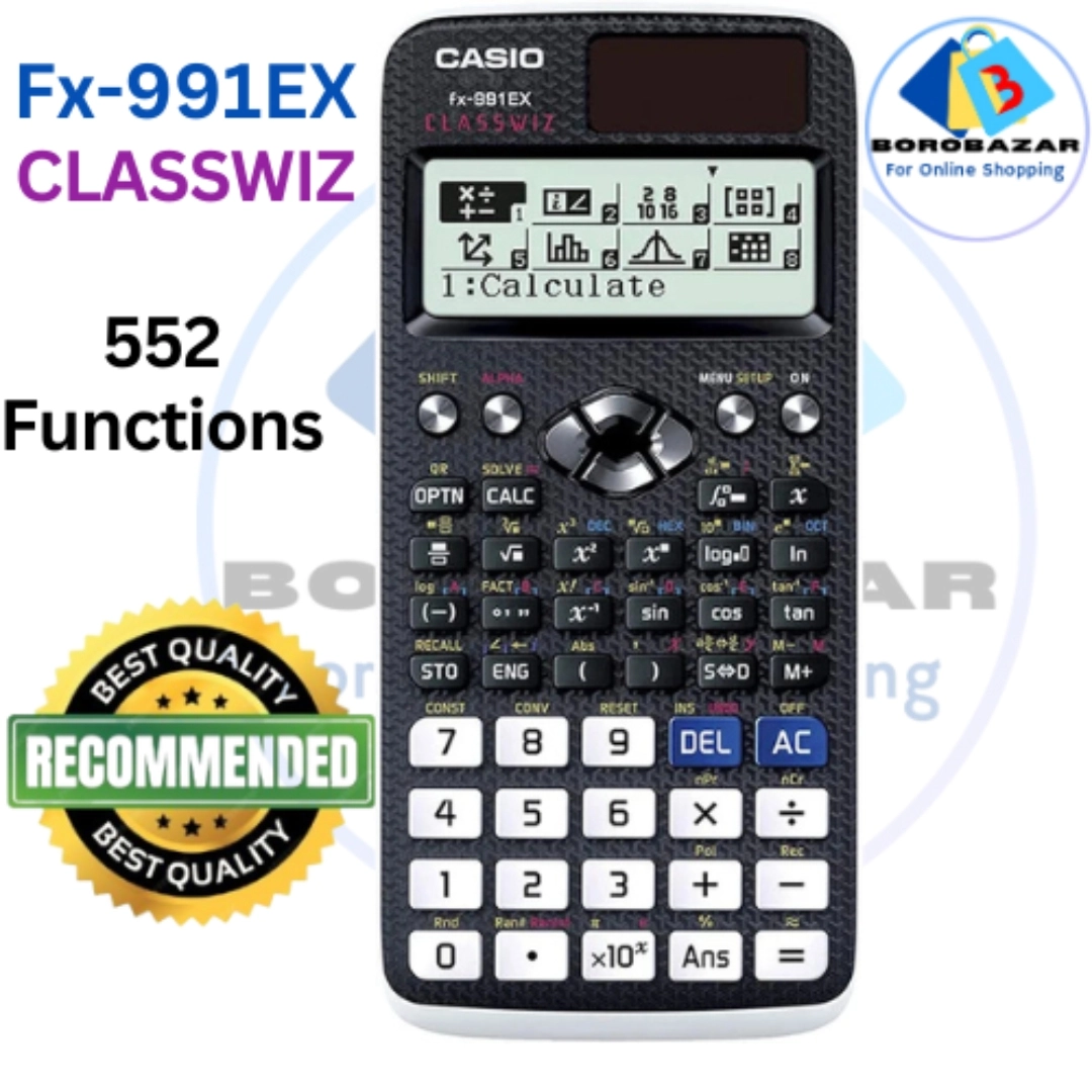 Casio Fx 991EX Scientific Calculator, two way powered Solar & Battery
