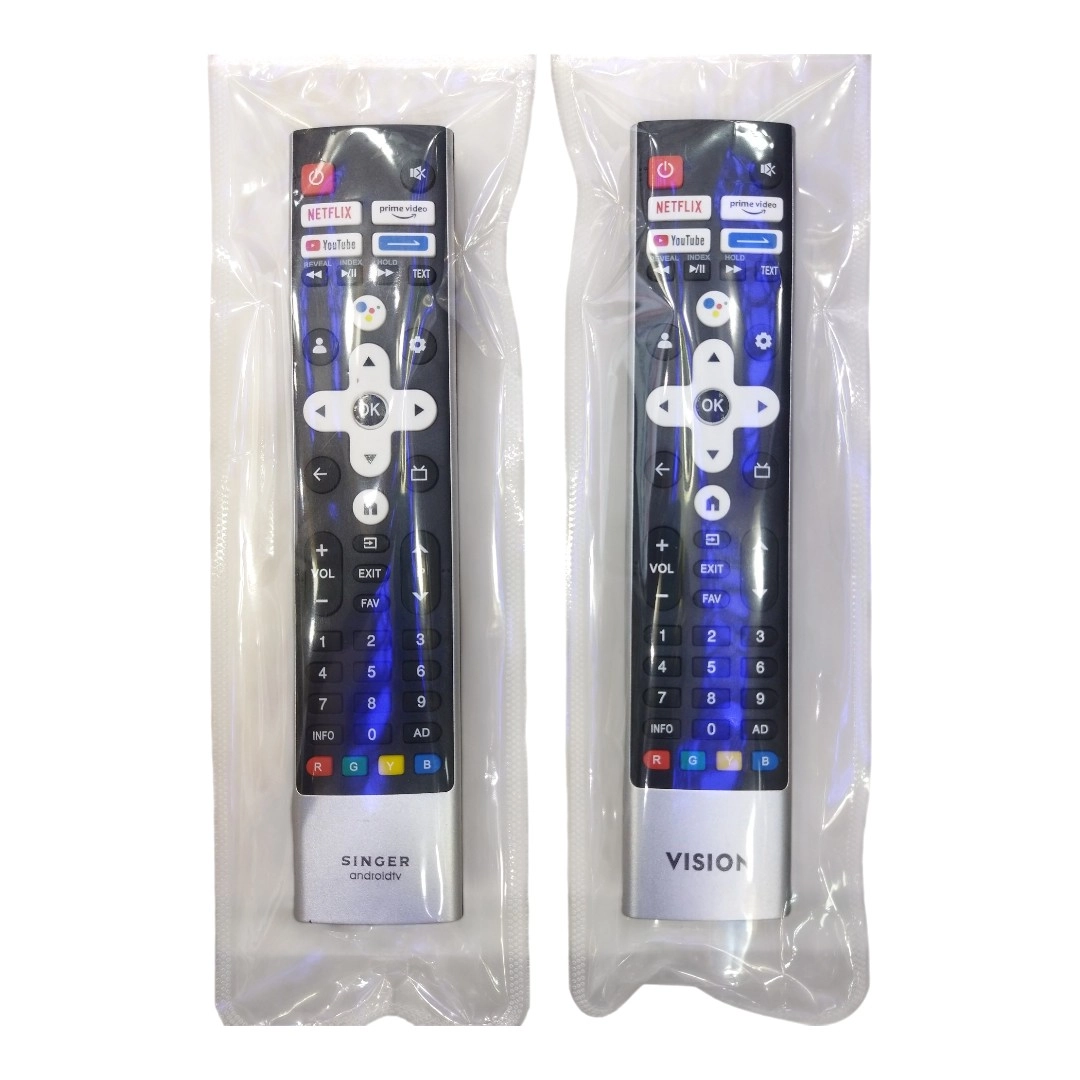 SINGER/VISION Android LED TV Remote Without Voice.
