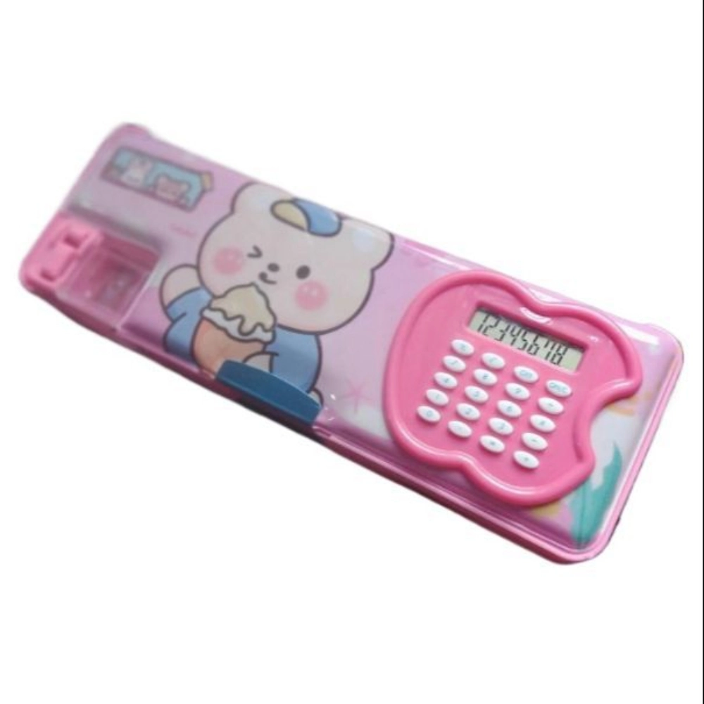 Pop Up Pencil Case With Calculator And Sharpener Multifunction Pencil ...