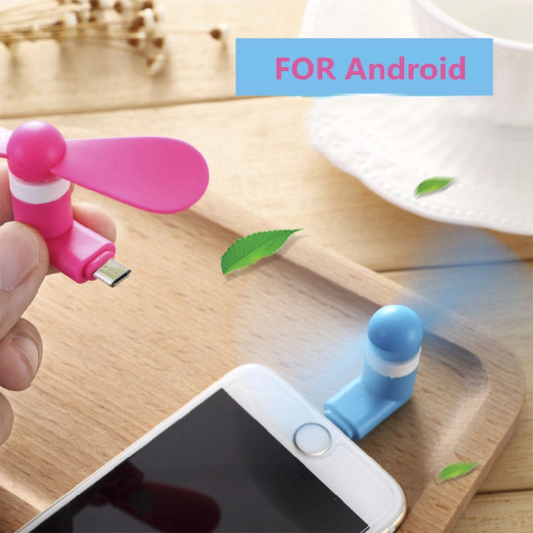 USB portable Mini fan for smartphone and power bank Type B supported ...