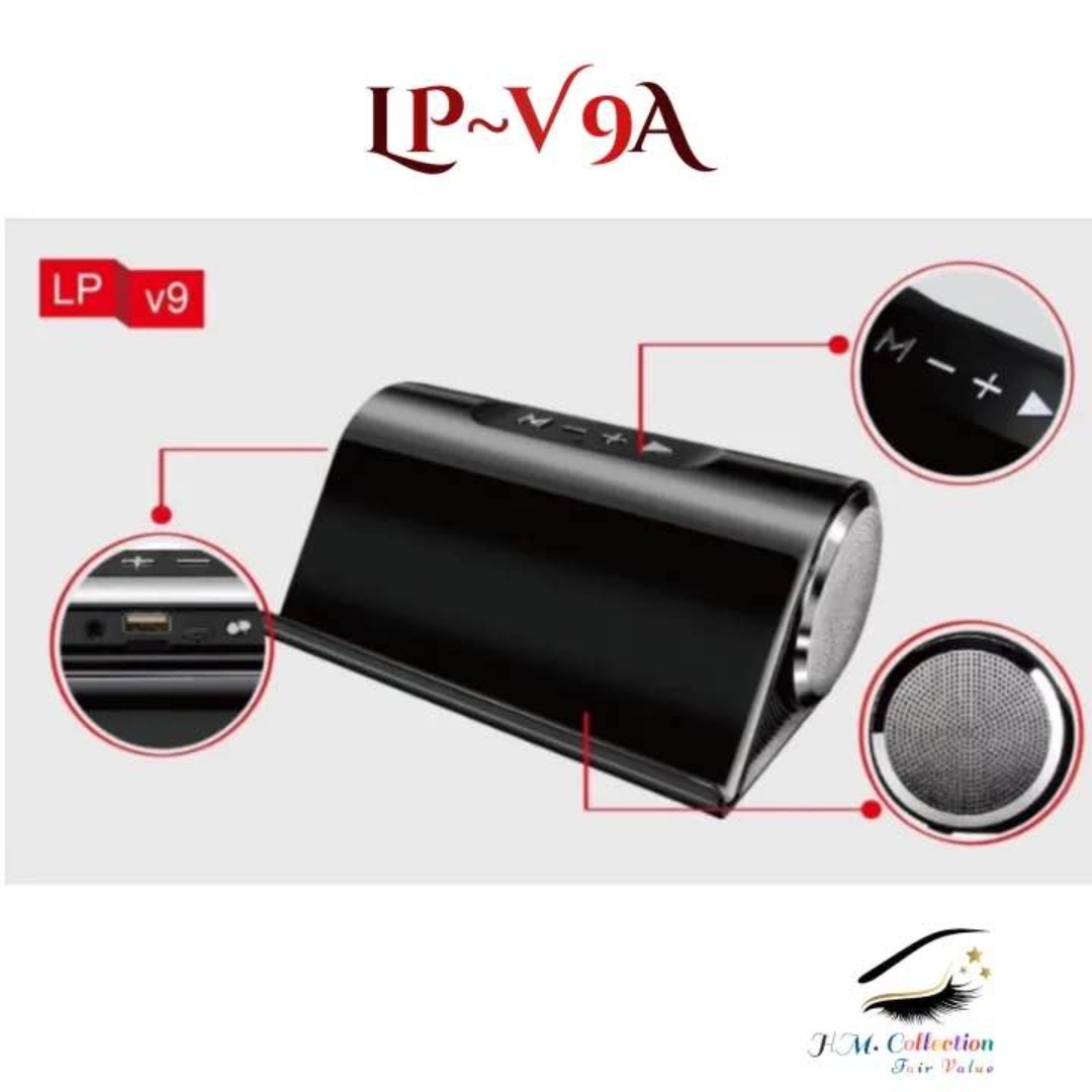 LP V9A Wireless Bluetooth Portable Speaker Super Bass with Stand Phone