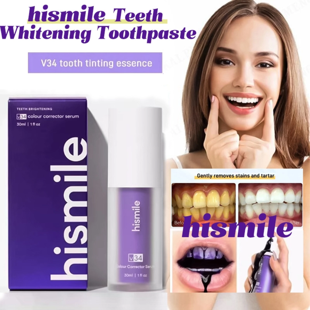 Purple Hismile v34 Whitening Toothpaste Colour Corrector Teeth Stain ...