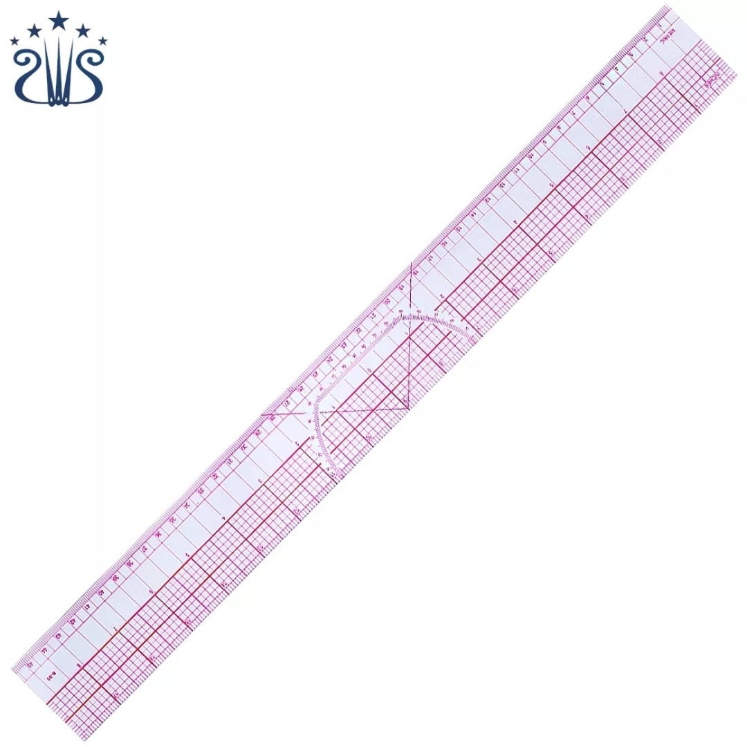 X-RAY Inch/Metric Sewing Ruler – Clear Grid for Accurate Measurements ...