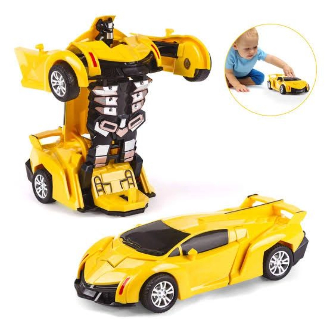 Car To Robot Converting Toys With Light And Sound For Children Indoor ...