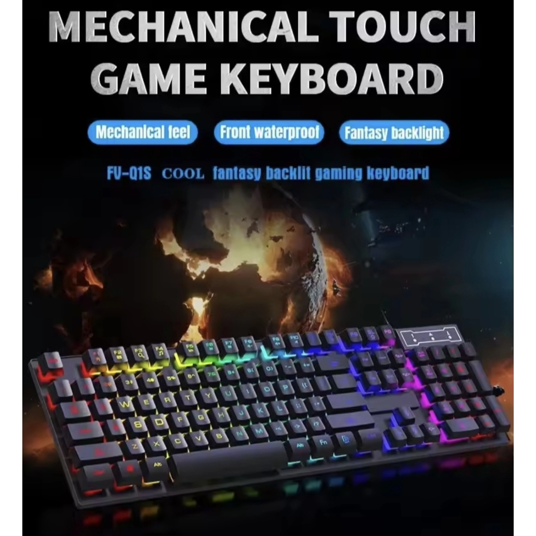 T-Wolf Wired Rgb Gaming Keyboard T20