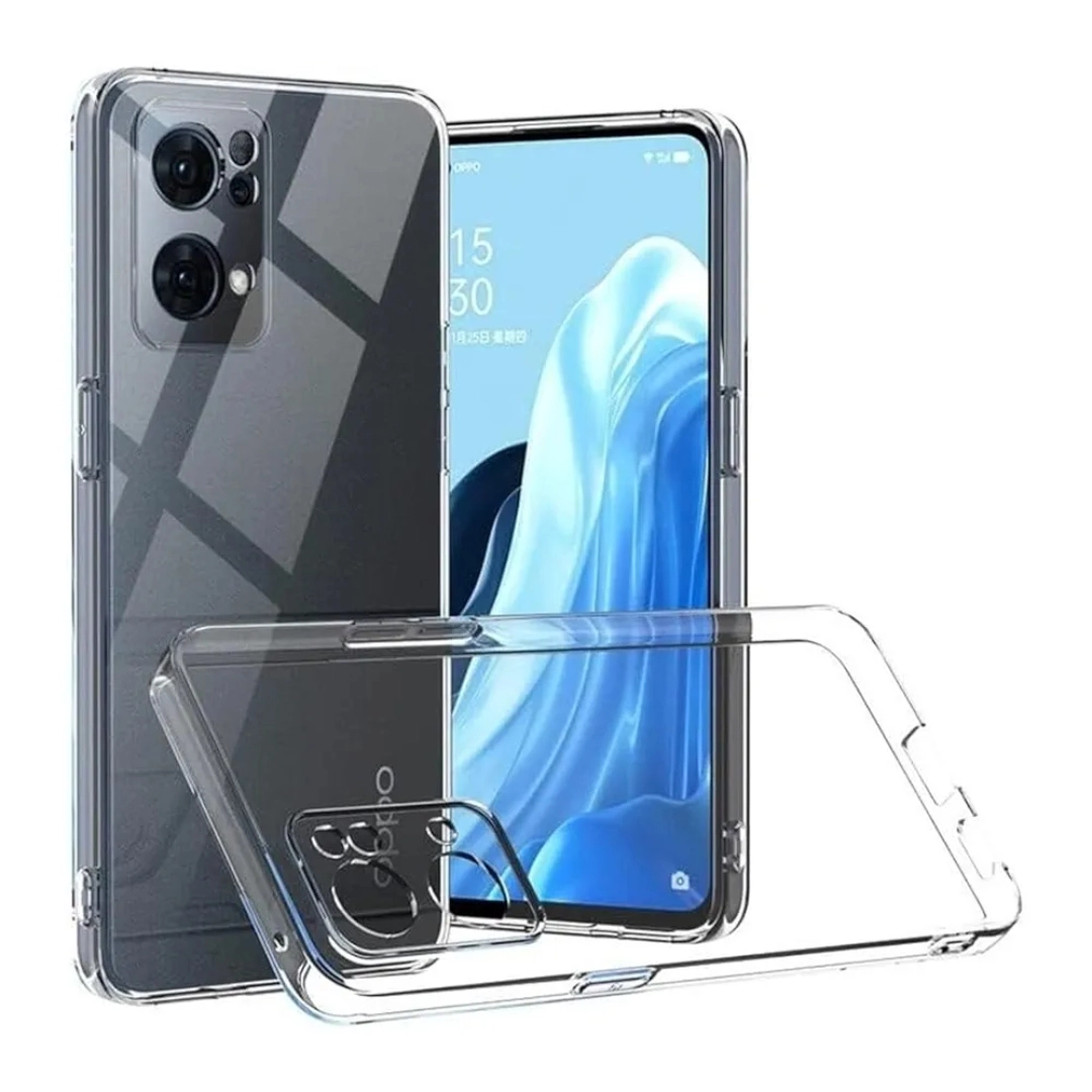 Oppo Reno 7 pro flexible clear transparent soft tpu back case cover