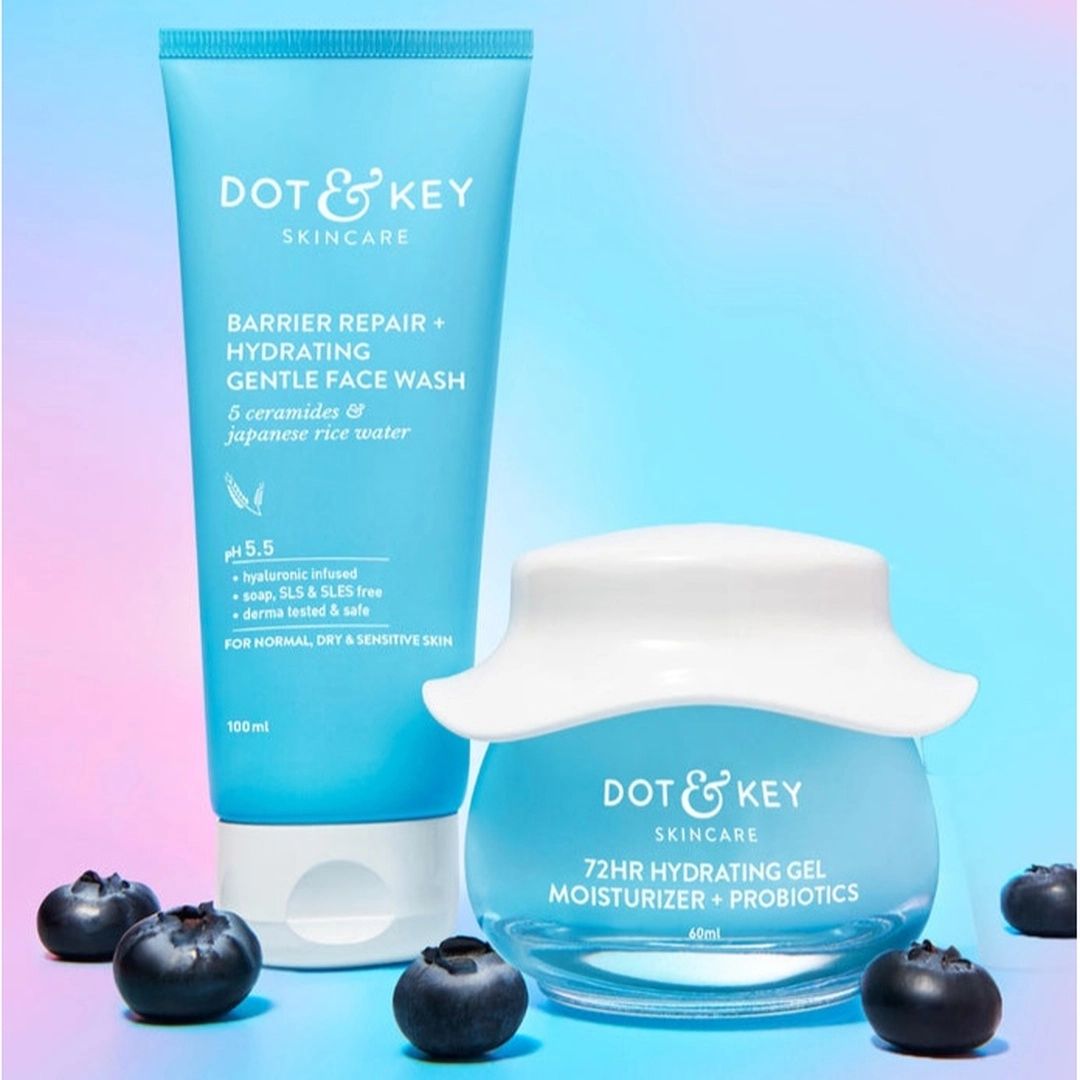 Dot and key Barrier Repair face wash and Hydrate Moisturizer combo