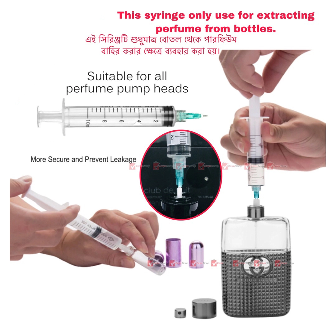 Perfume Refill kit Pump 10ml Syringe Tool 1pcs for Perfume extracting ...