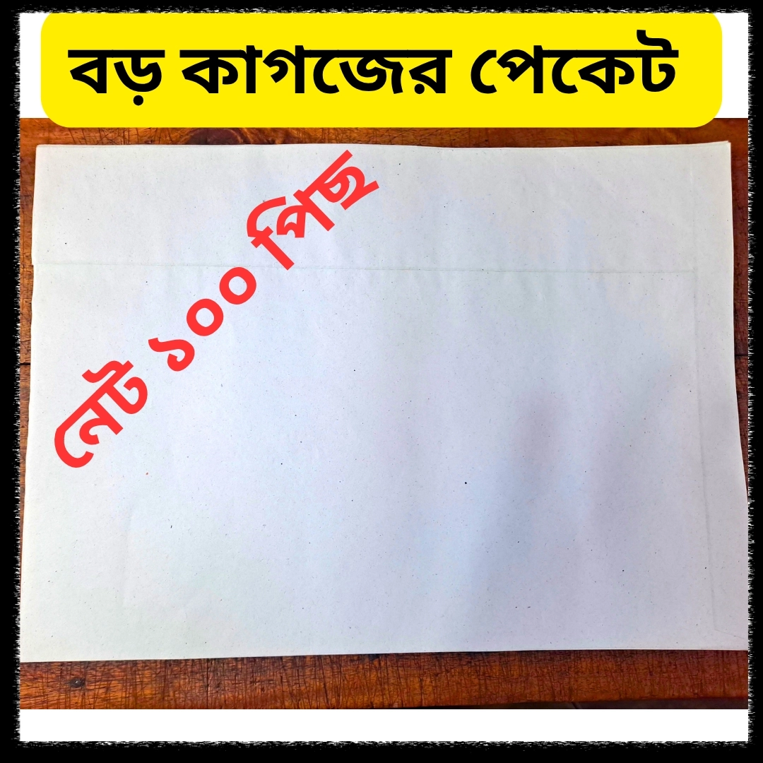 Premium Quality Paper Packet Full Size – 100 Pcs | Brown Paper Envelope ...