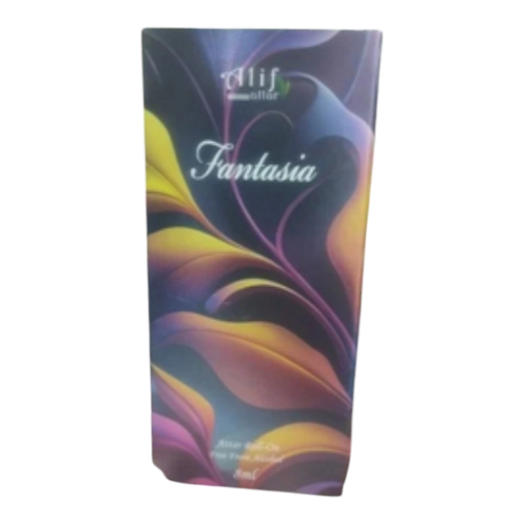 Fantasia By Alif Attar Long Lasting Roll On Non Alcoholic Perfume - 8ml