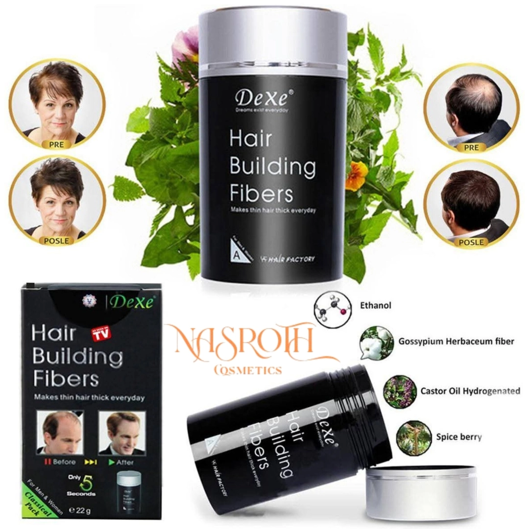 Authentic Dexe Hair Building Fiber 22g- Black