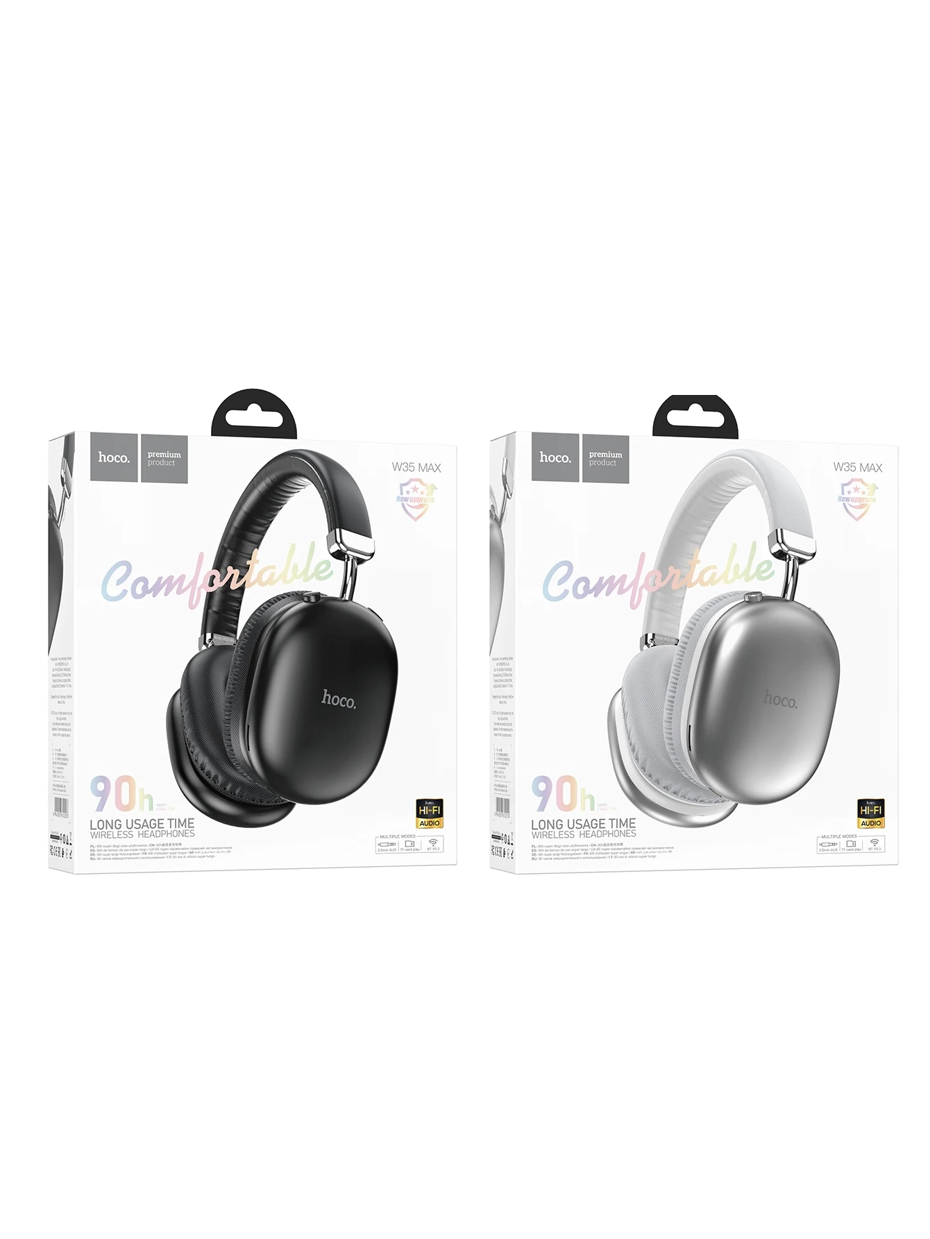 Hoco W35 Max Wireless Headphone with 90 hours Playtime Long Battery ...