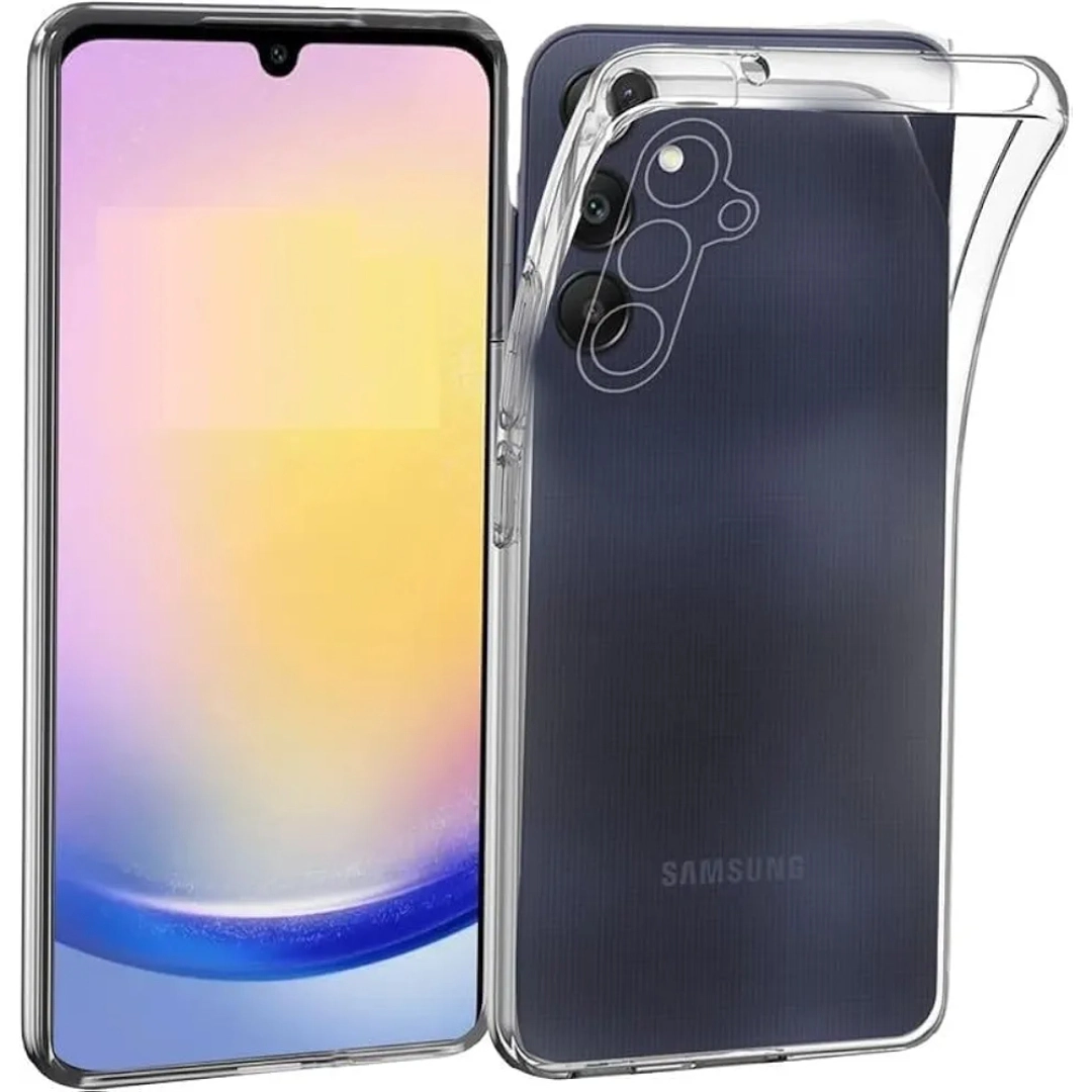 Samsung Galaxy F55 Flexible Clear Transparent Soft TPU Back Case Cover