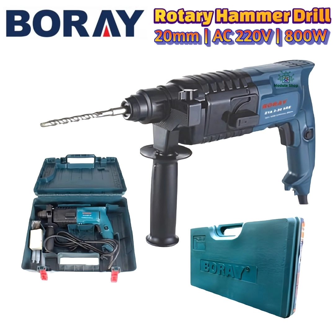 BORAY Rotary Hammer Drill Machine AC 220v 20-22mm Professional Hammer ...
