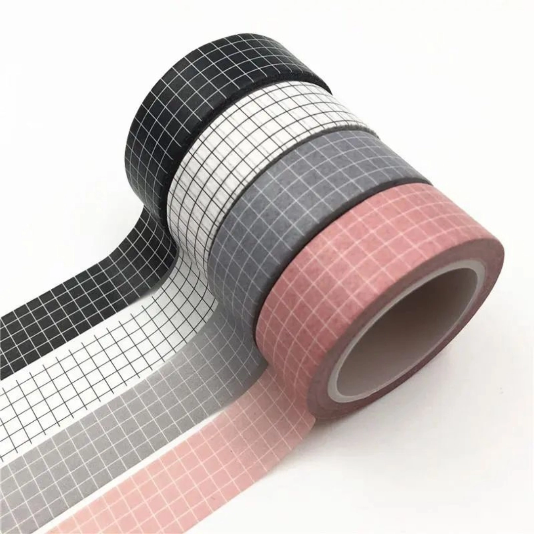 10m Grid Washi Tape Basic Journaling Tape adhesive washi tape wide ...