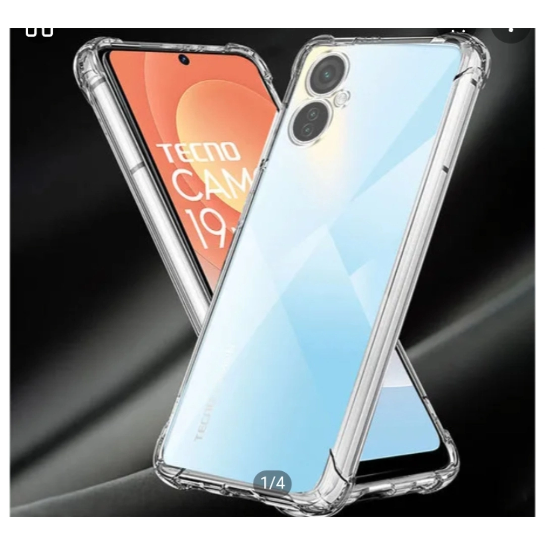 Tecno Camon 19 Neo Transparent Clear Slim Soft Cover Skin Gel TPU Case ...