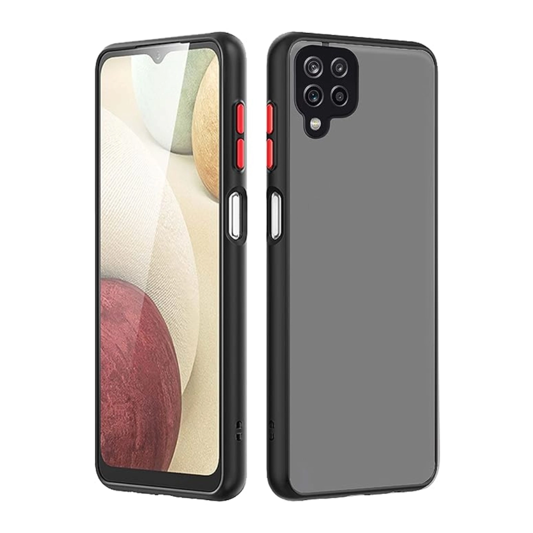 SAMSUNG GALAXY A12 Shockproof Matte Finish Mobile Back Cover