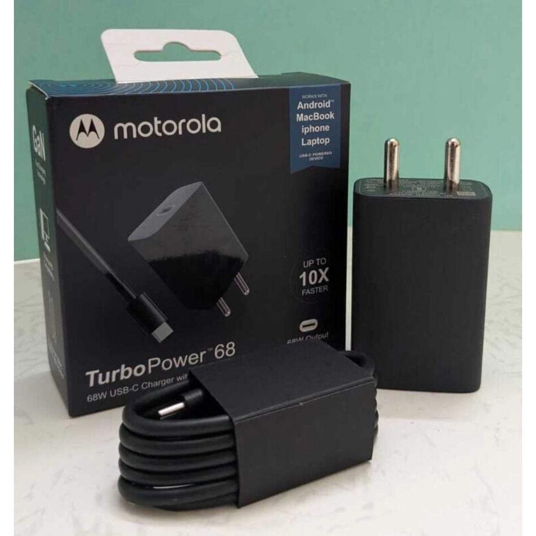 Motorola Turbo Power 68W USB-C Charger with Ganfast Technology EU pin