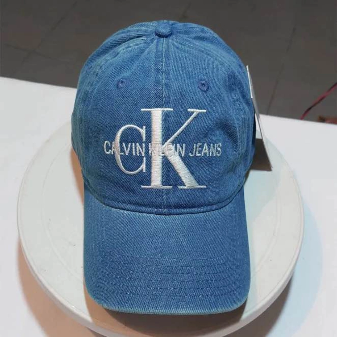 100% Export and Premium Blue wash Jeans Cap for Classic people-C-K