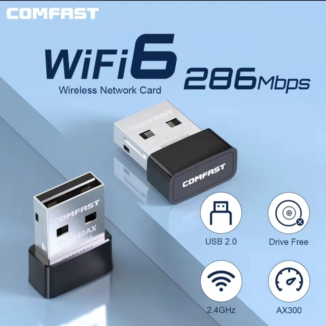 Comfast Mini Usb Wifi6 Adapter Network Card Wi-Fi Dongle 2.4Ghz 802 ...