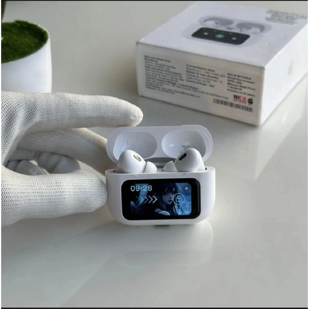 Airpods Pro 2 With Screen Display ANC/ENC Double Dark Touch Control ...