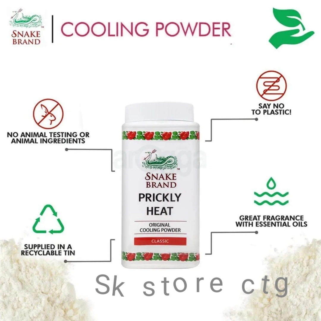 Snake Brand Prickly Heat Original Cooling Powder Classic 50Ml