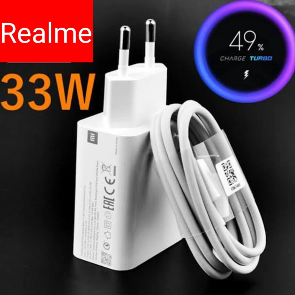 Realme 33W Xiaomi Quick Fast Charger Type-C 3.0 Qualcomm Adapter