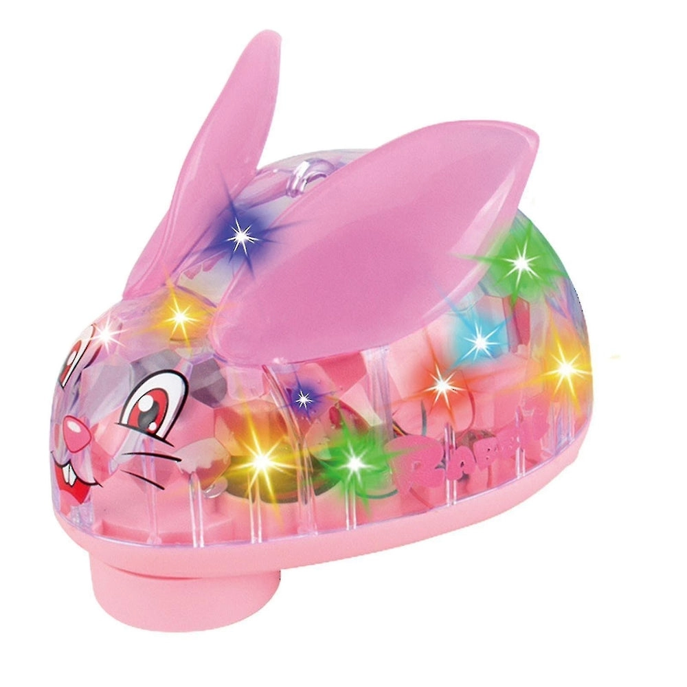 Electronic Rabbit Toy For Kids Transparent Gear Walking Imitation ...