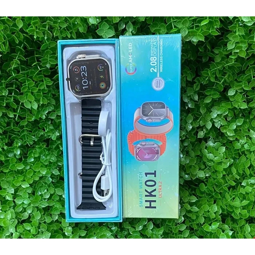 HK01 Ultra 2 Smart Watch - 2.08" AMOLED Display - Wireless Charging ...
