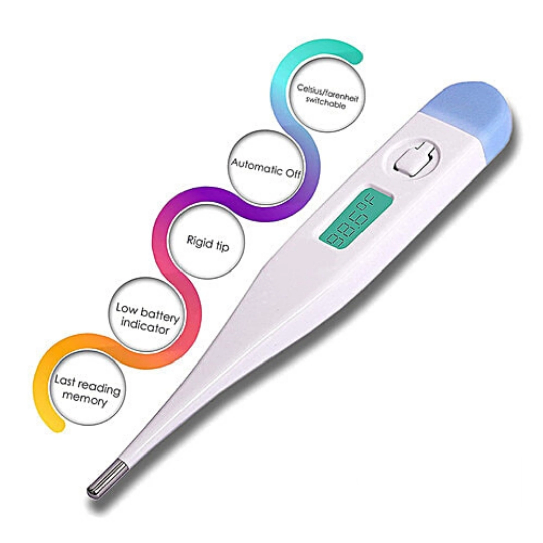 Digital Thermometer with Fever Alarm | Fast & Accurate | Mercury-Free ...