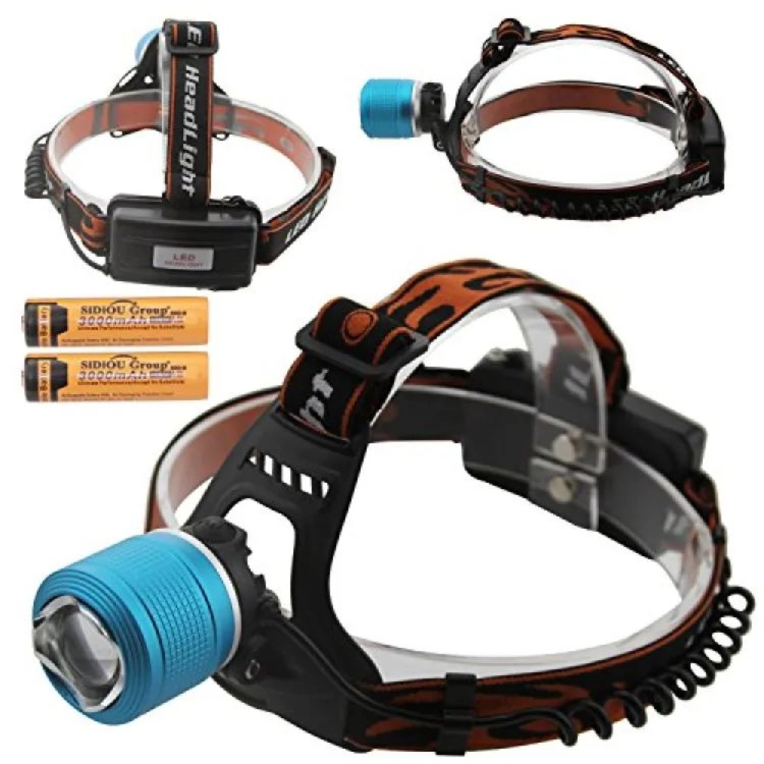 LED Rechargeable Headlight Dual Light Zoom Headlamp for using in OT ...