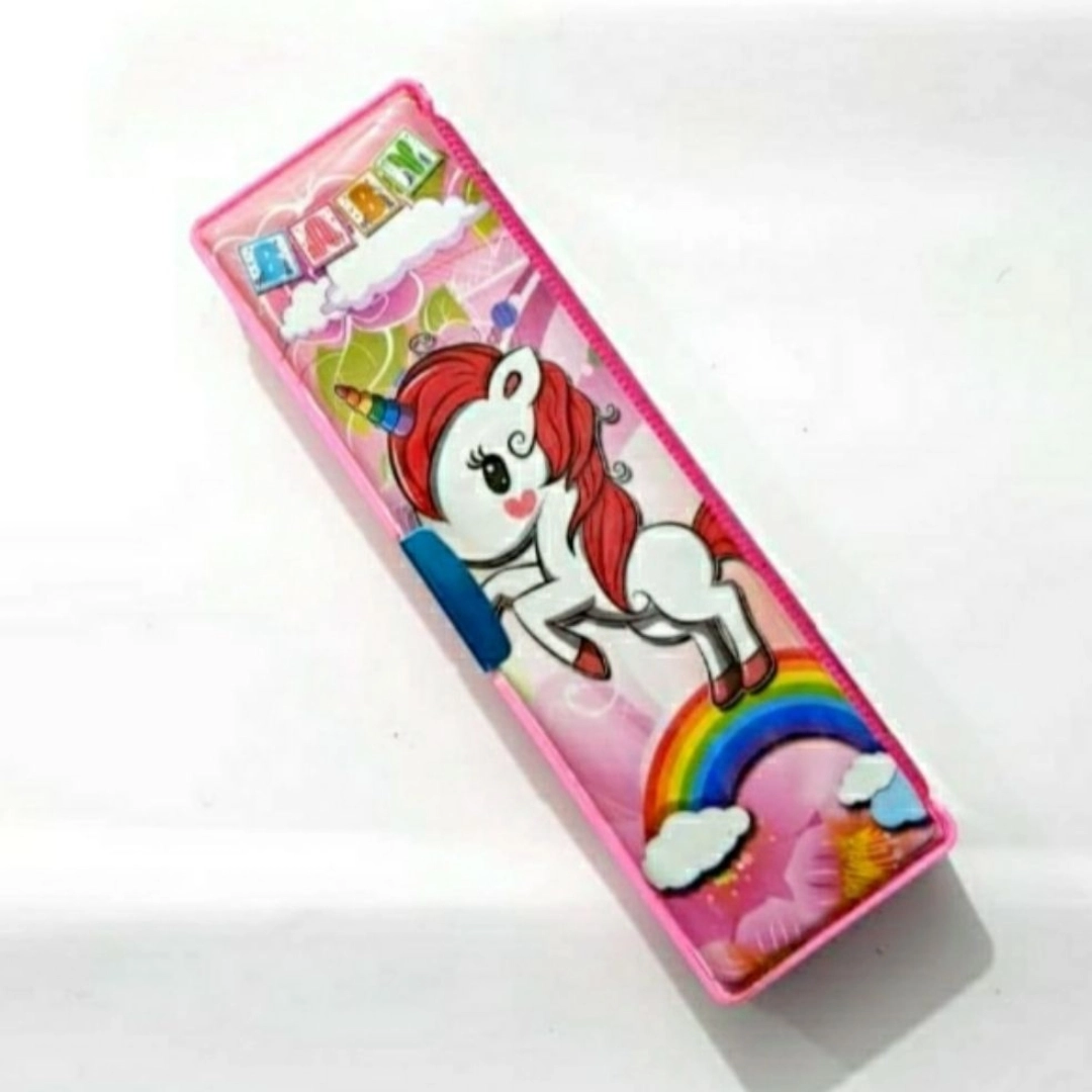 Plastic Pencil & Pen Box Cartoon Design
