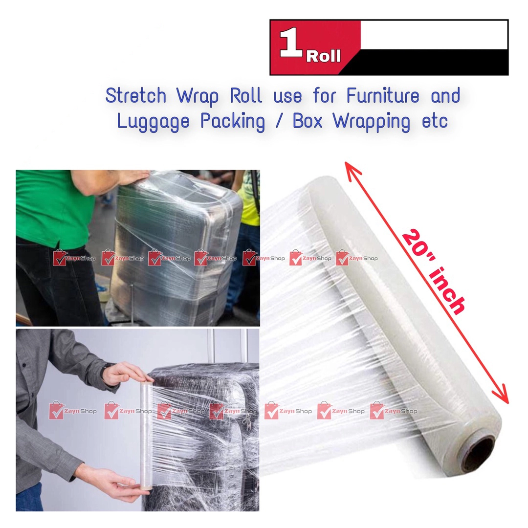 Poly Roll 1 Kg 20" inch Wrapping poly Plastic Stretch Wrapping Roll - Experience Effortless ...