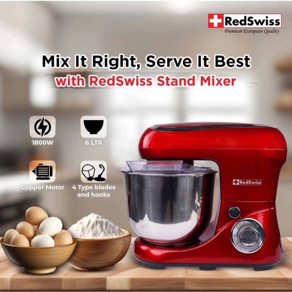 RedSwiss 6 Liter Commercial Stand Mixer RSSM-301