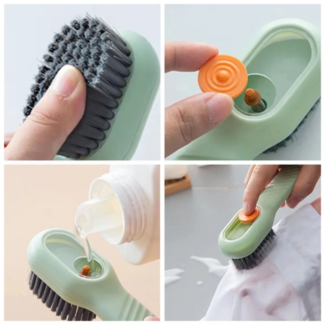 Multifunctional Liquid Shoe Brush Cleaners Soap Dispenser Cleaning ...