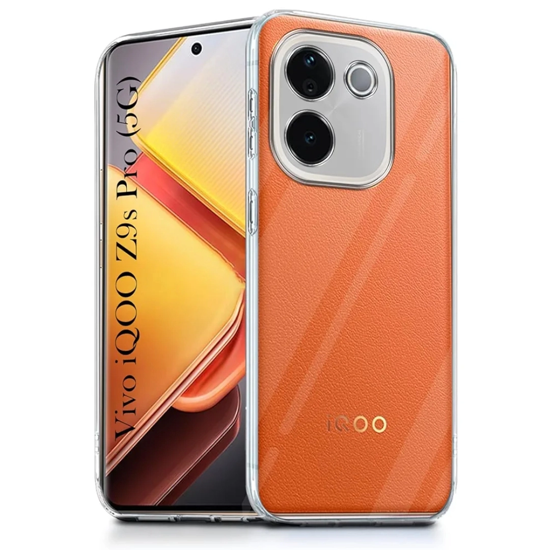 Vivo IQOO Z9s Pro 5G Flexible Clear Transparent Soft TPU Back Case Cover