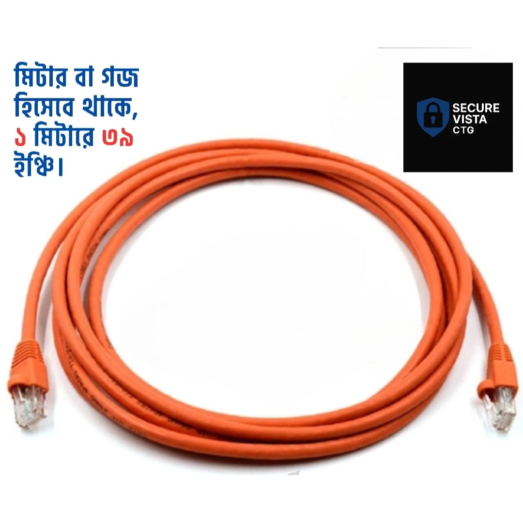 PREMIUM QUALITY ORANGE CAT-6 ETHERNET CABLE FOR ROUTER/DESKTOP WIFI ...