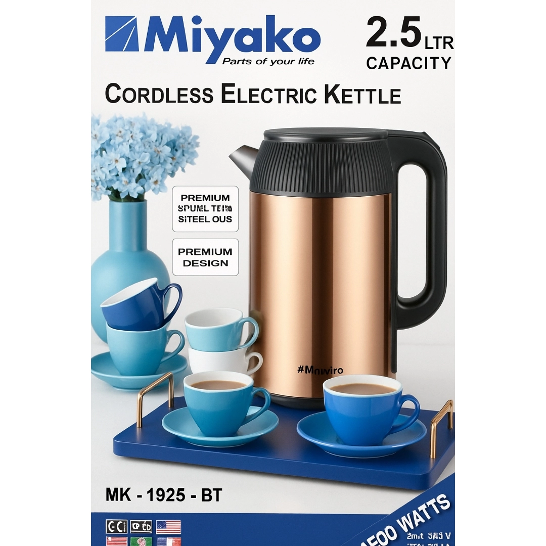 Miyako 2.5 Liter Electric Kettle MK-1925-BT