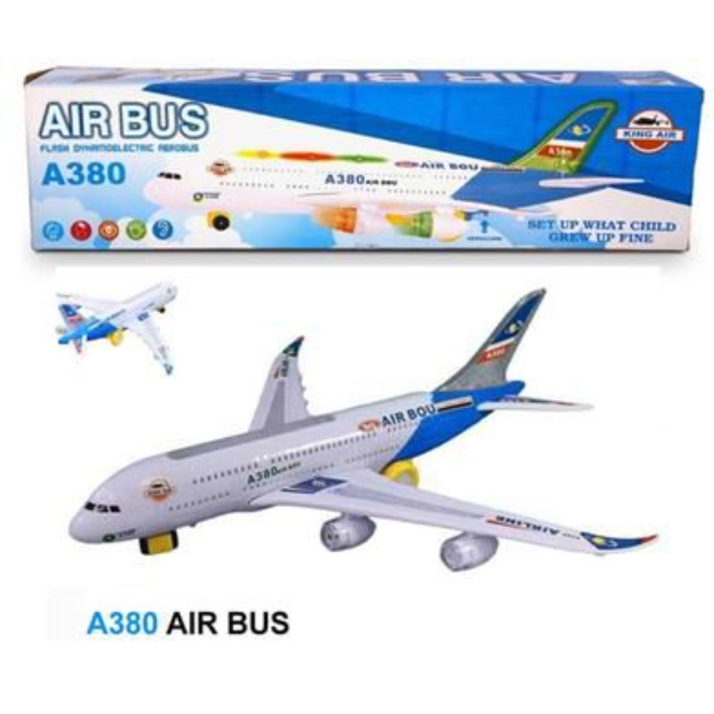 Airplane auto moving Music And Lighting Bettery Opareted A380 Biman ...