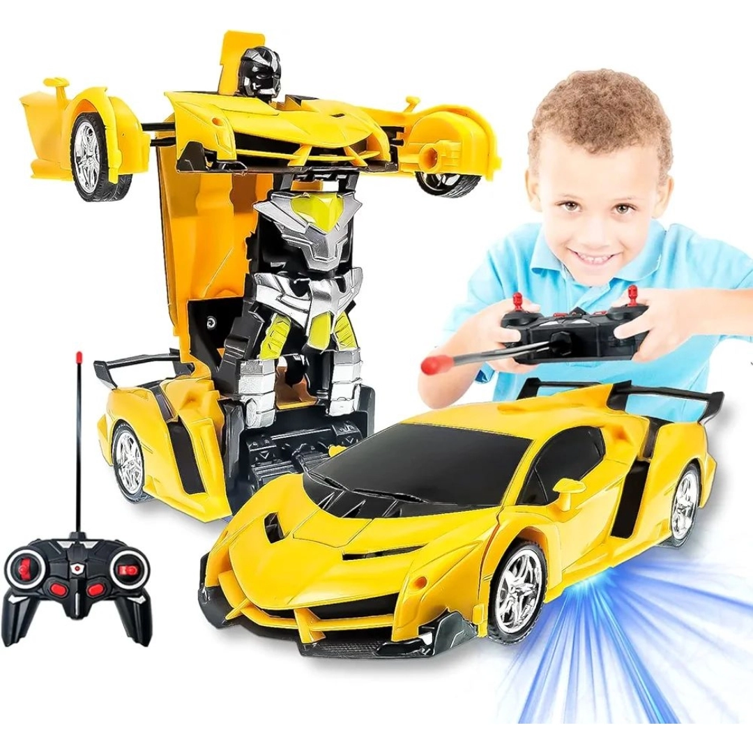 Remote Control Car For Boys 3-5, Transforming Robot Rc Car For Kids, 1: ...