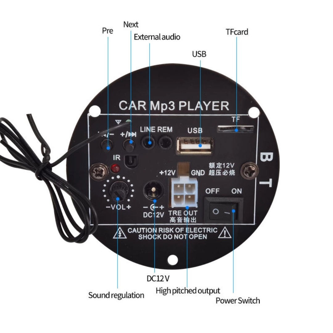 TDA2003 20W FM Radio & BT Music Player Mini Home Amplificador Speaker ...
