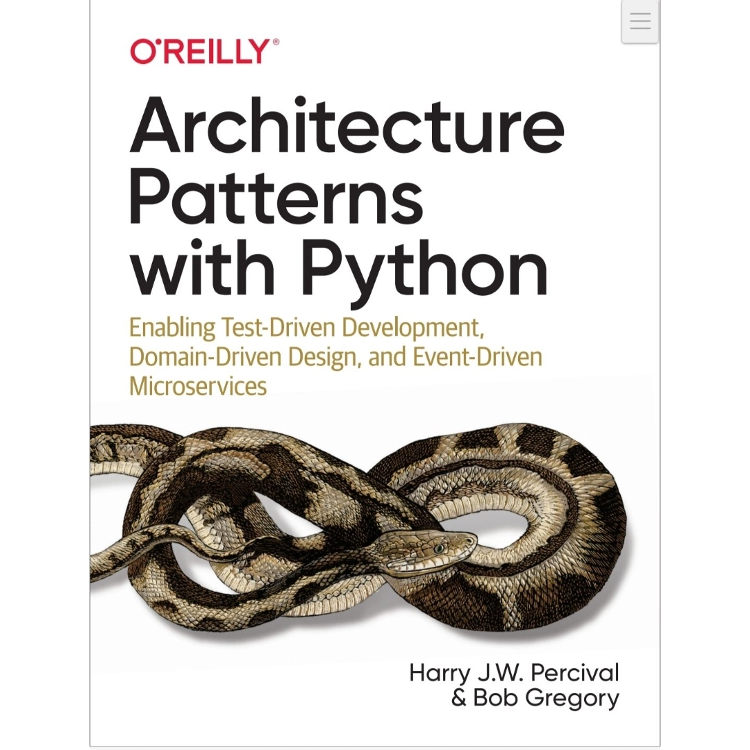 Architecture Patterns with Python Enabling Test-Driven Development ...
