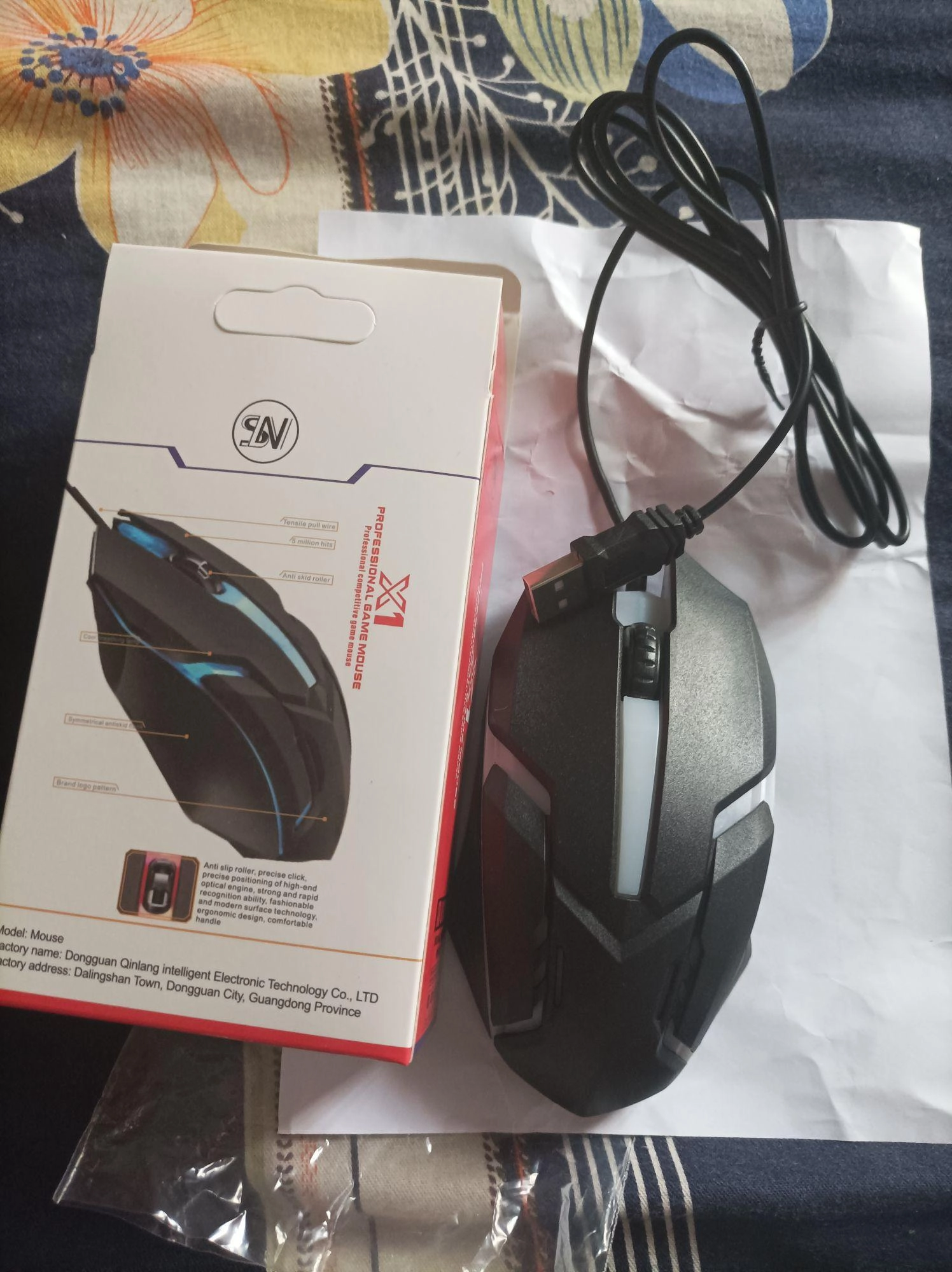 New X1 Backlight Wired Gaming Mouse RGB Light Computer Mouse Gamer Mice ...