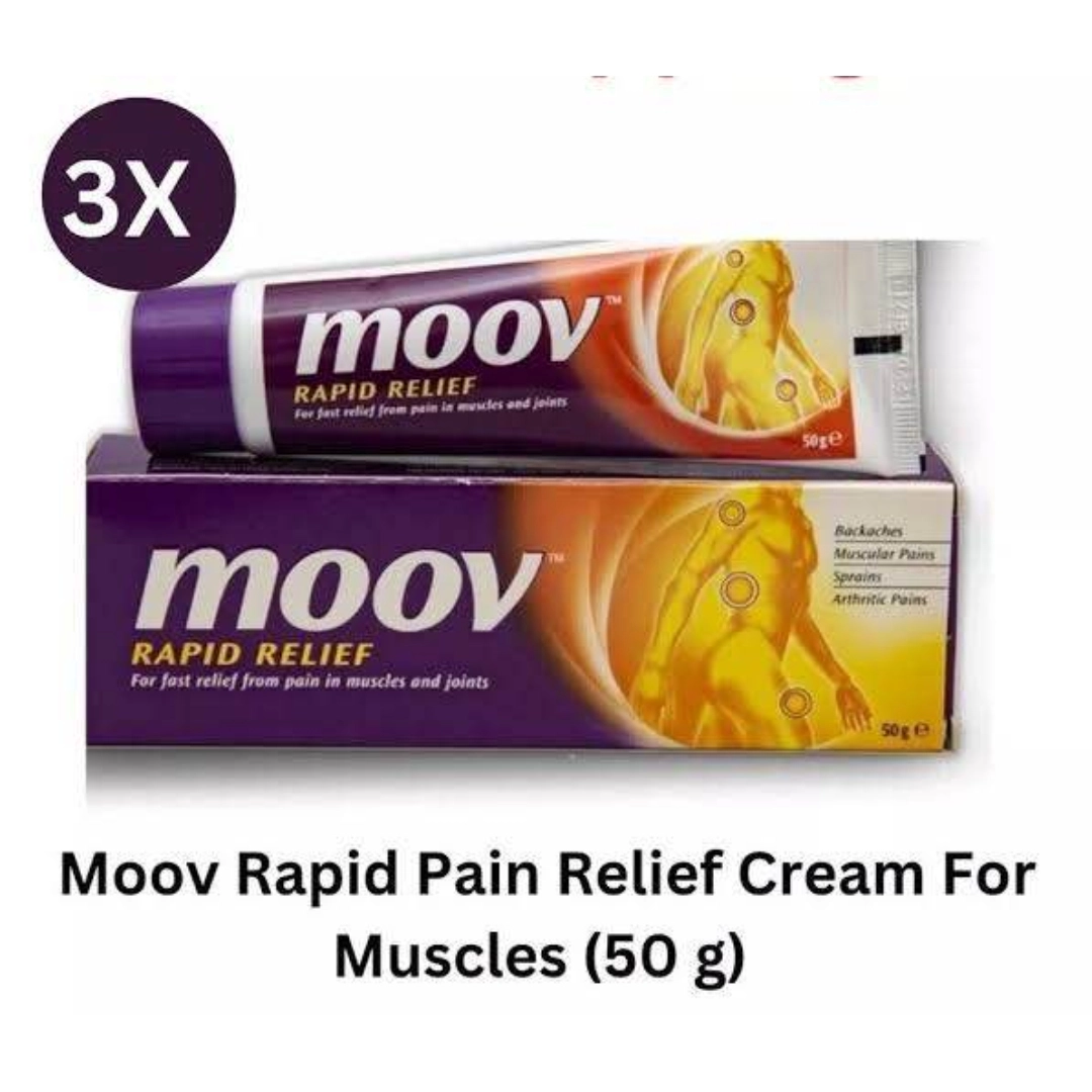 Moov Rapid Relief Cream for Joint Pain – 50g Fast-Acting Pain Relief Cream