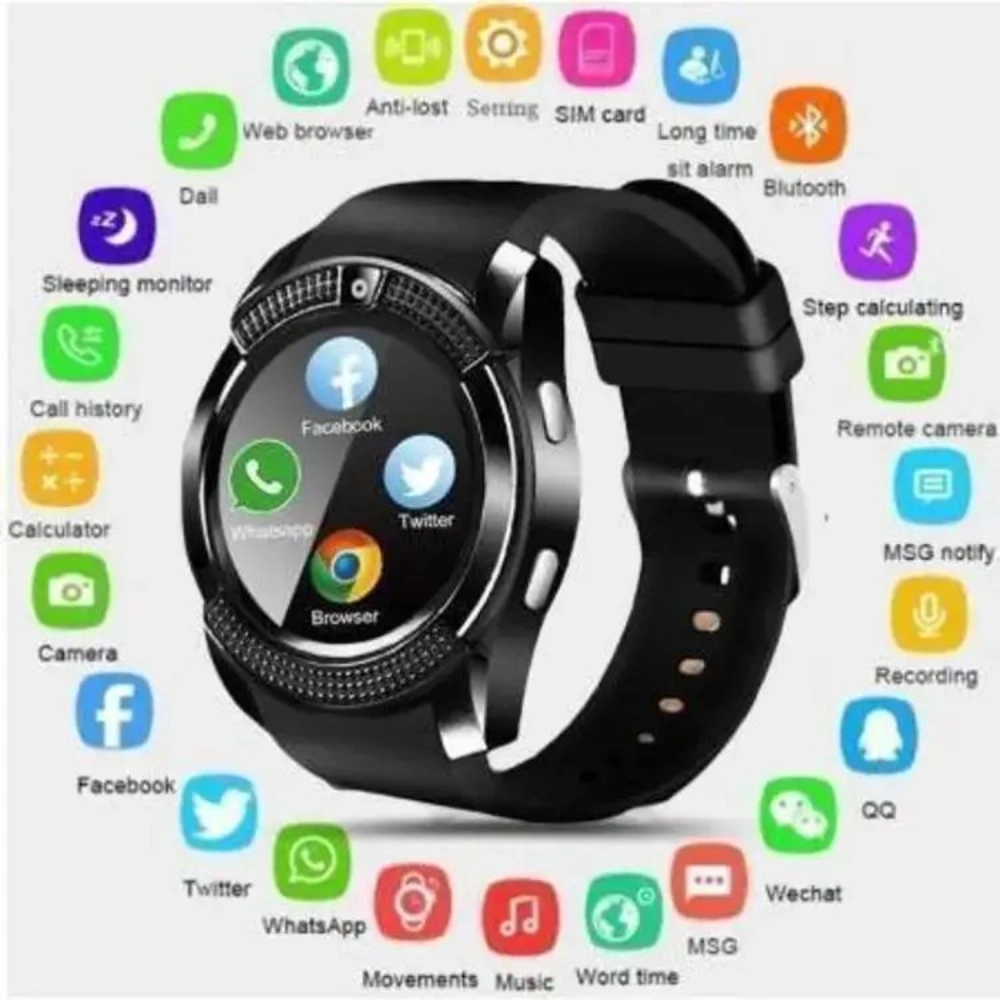 Smart Watch V8 Call and Camera Watch