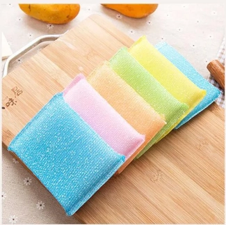 4Pcs Household Cleaning Sponge Dishwashing Tools Kitchen Cleaning Cloth ...